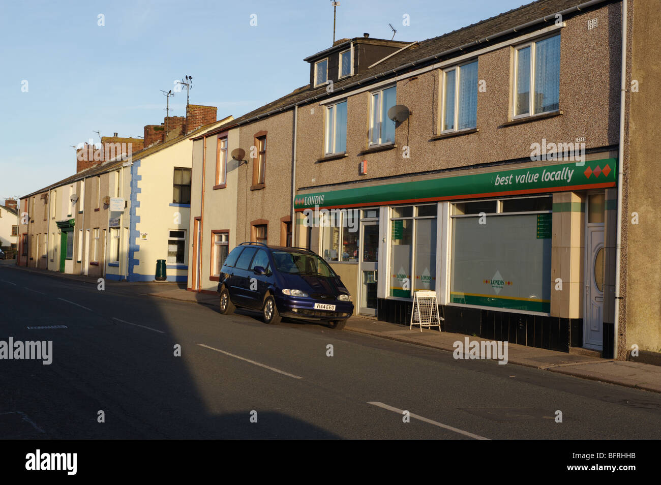 Main street in the village of Haverigg Stock Photo - Alamy