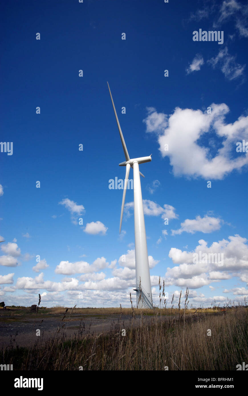 West Mill Wind Turbines Watchfield Shrivenham Wiltshire UK Stock Photo ...