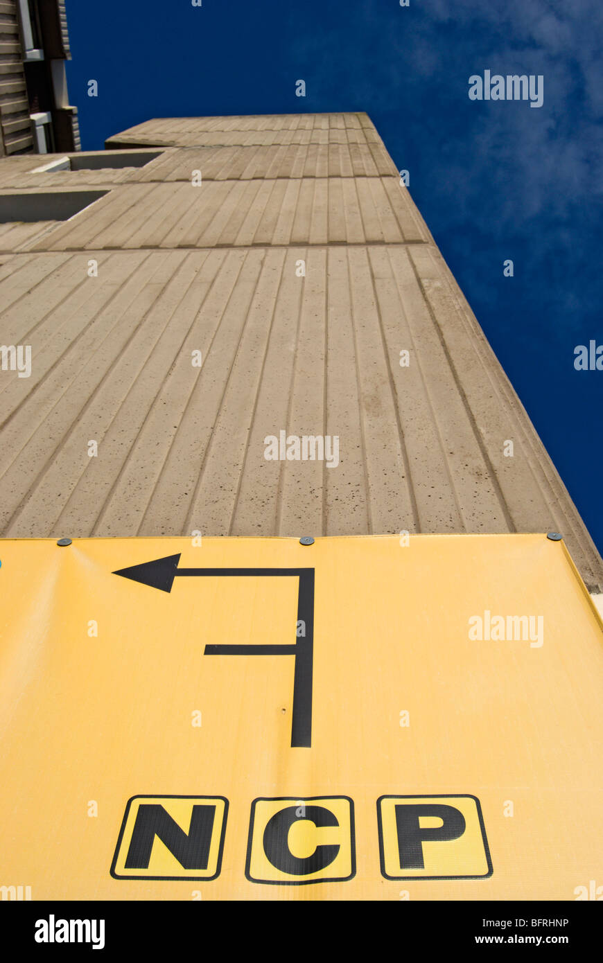 national car parks, ncp, sign with directions in kingston upon thames ...