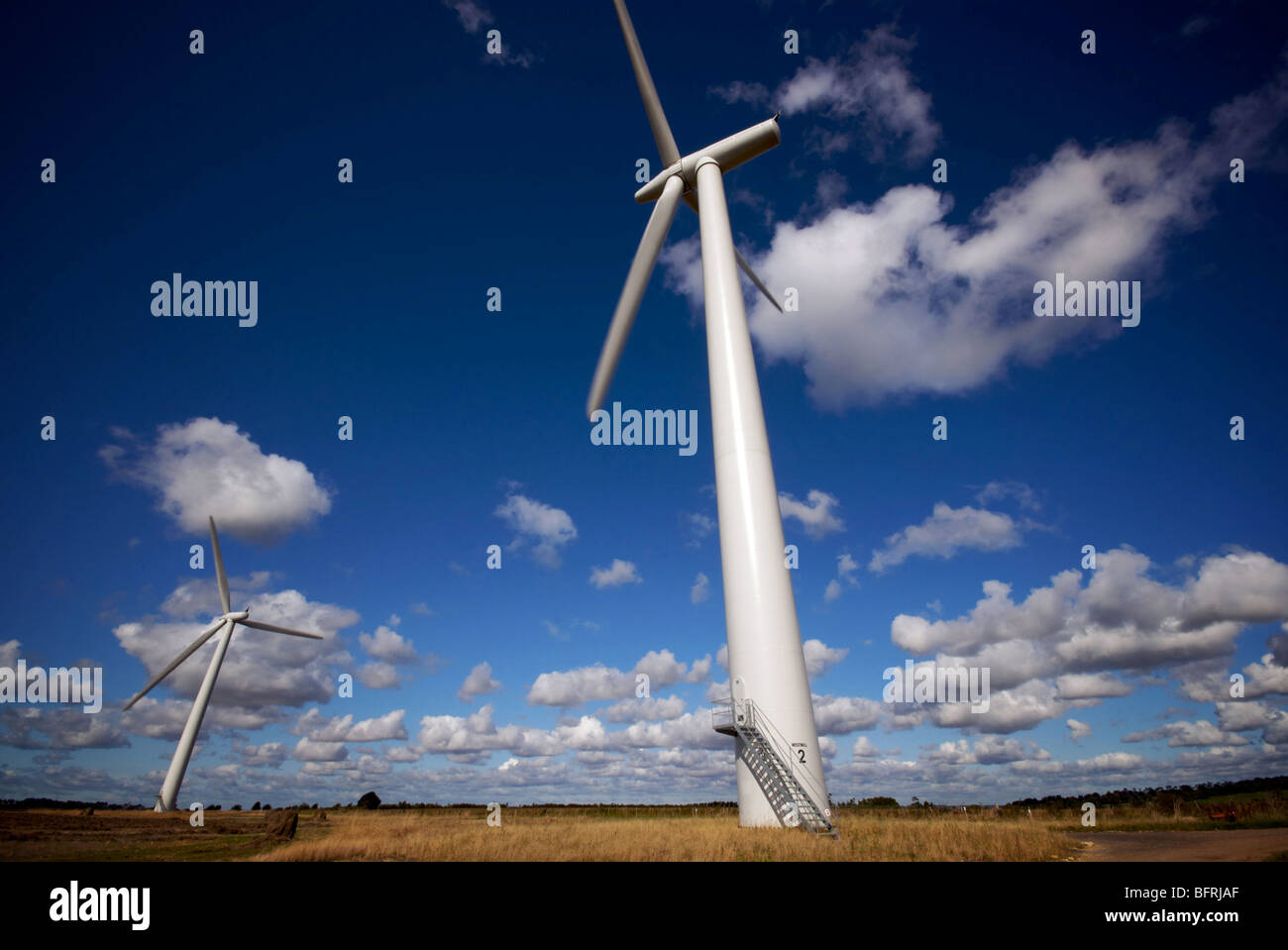West Mill Wind Turbines Watchfield Shrivenham Wiltshire UK Stock Photo ...