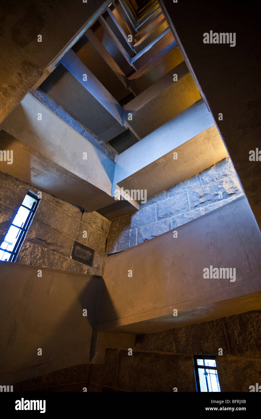 Inside the Pilgrim Monument showing the 60 ramps and 116 steps to get ...