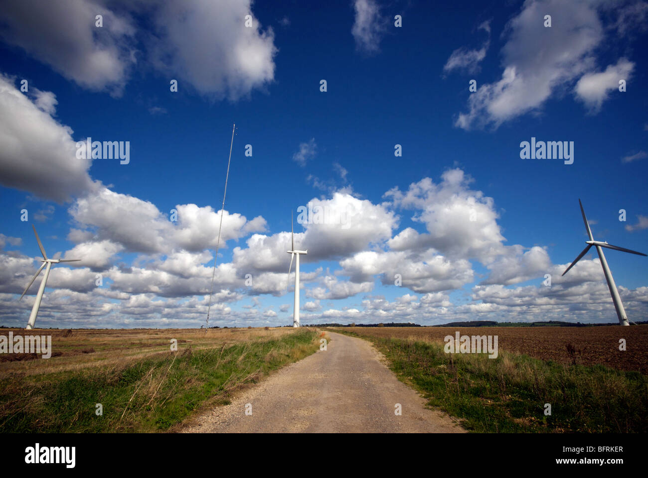 West Mill Wind Turbines Watchfield Shrivenham Wiltshire UK Stock Photo ...
