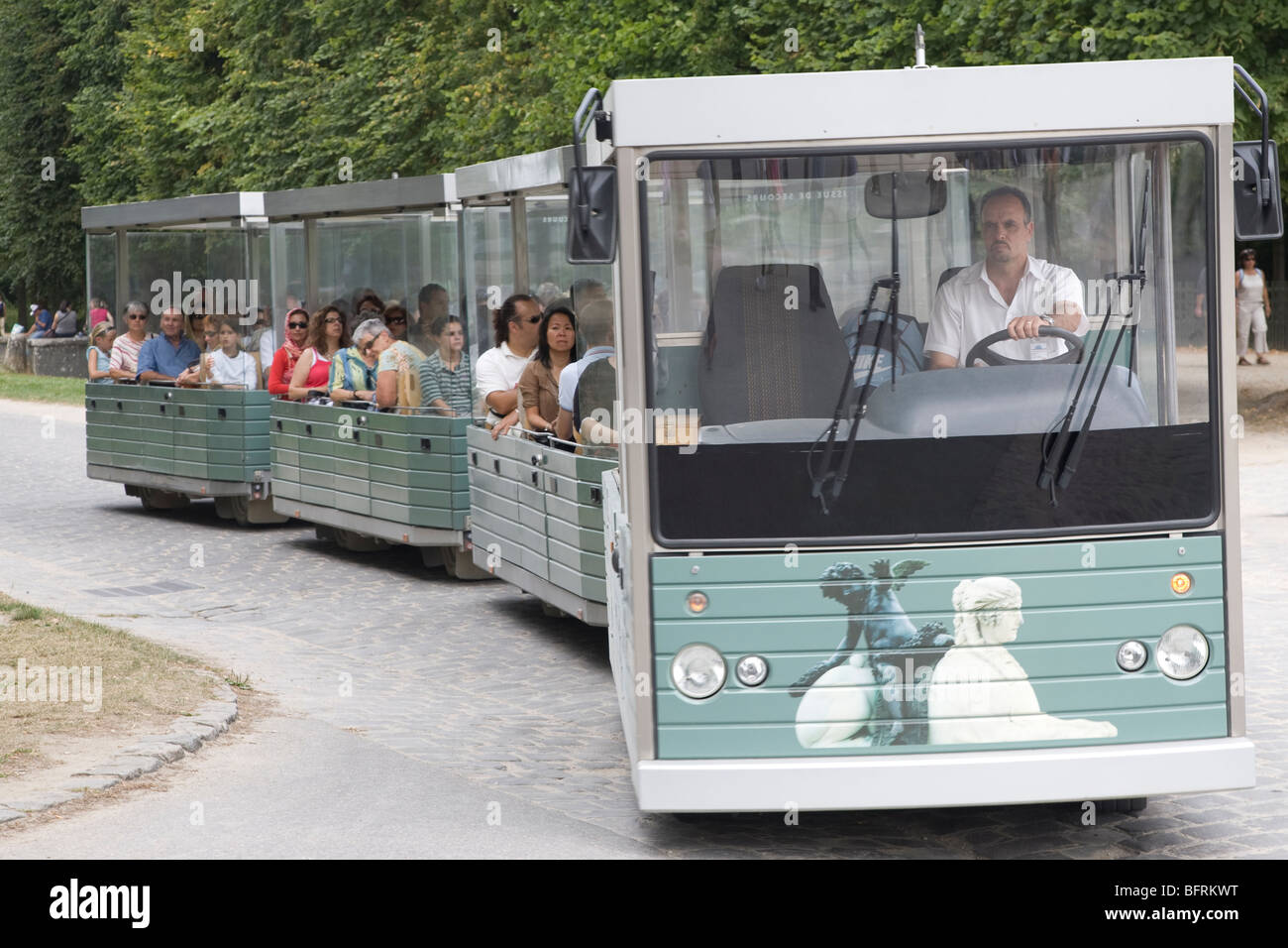 Tourist Train, Versailles Palace Park and Gardens, Paris, France Stock ...
