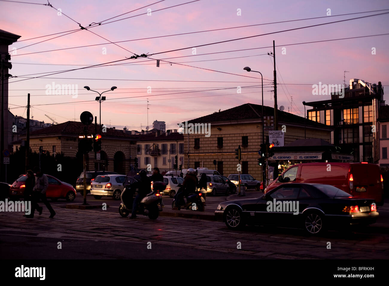 XXIV Maggio Square Milan Italy Stock Photo - Alamy