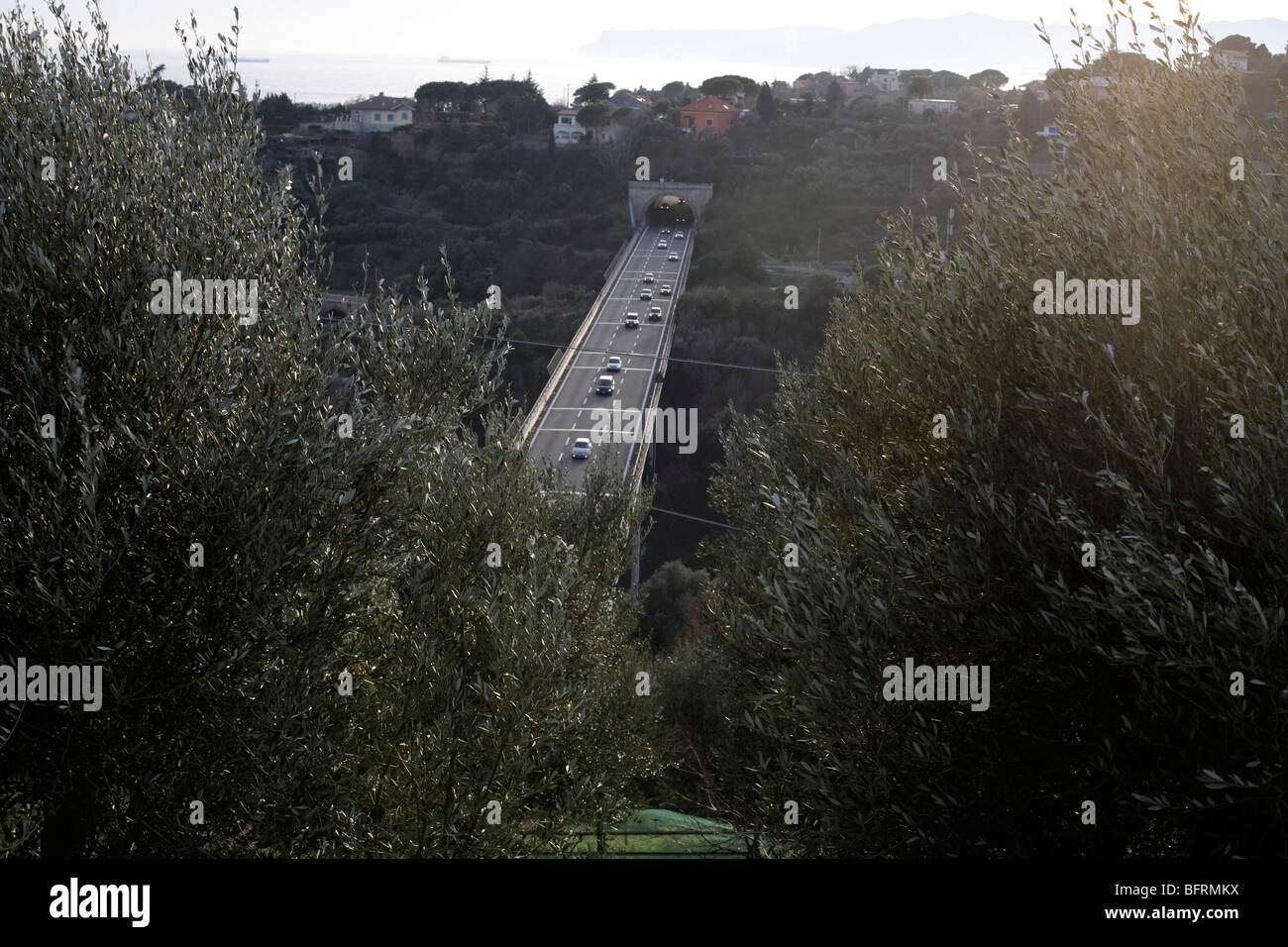 Highway bridge liguria hi-res stock photography and images - Alamy