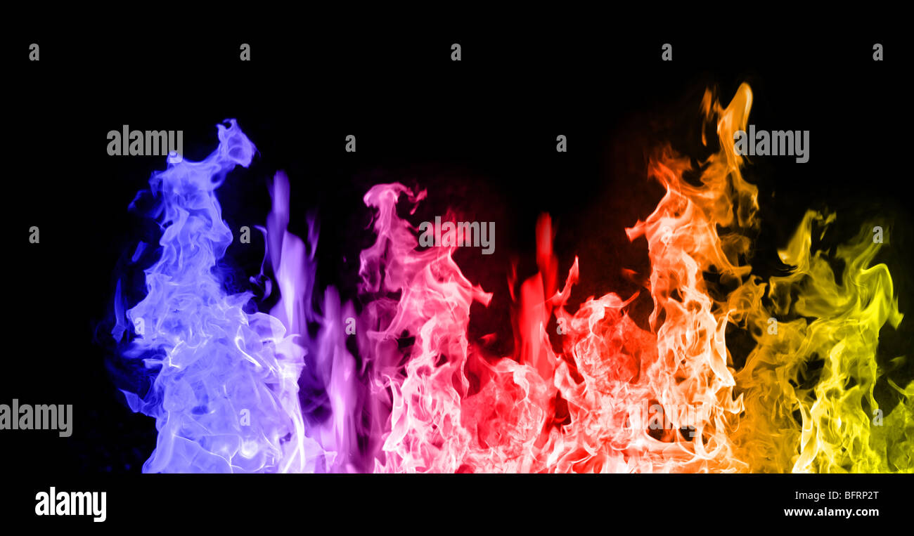 Colored Flames And Sparks High Resolution Stock Photography and Images ...