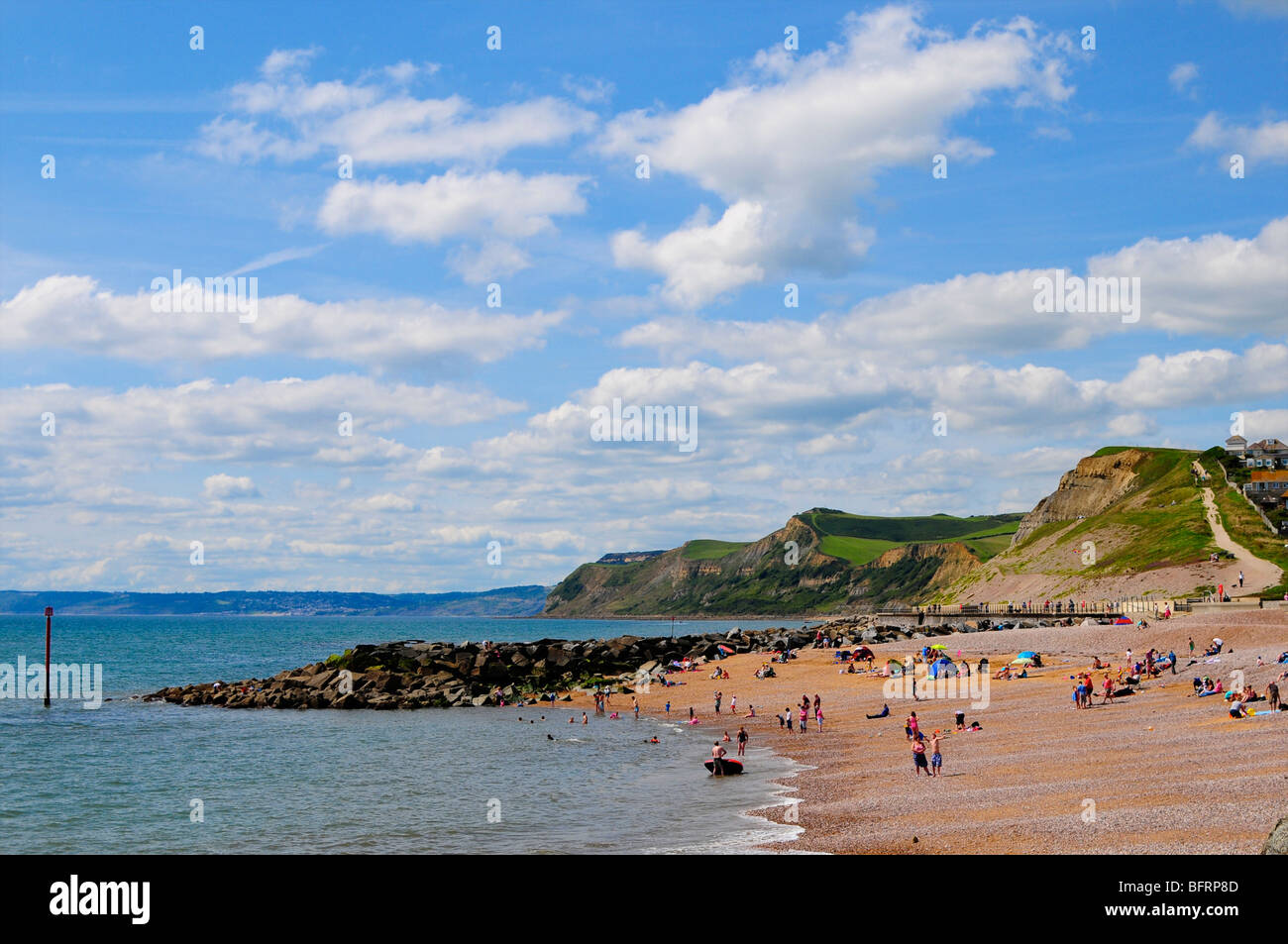 West bay beach dorset hi-res stock photography and images - Alamy