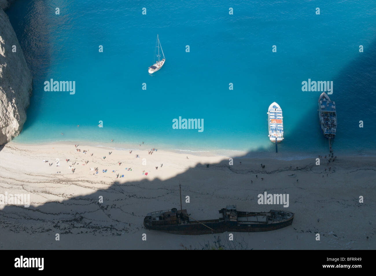 Zakynthos shipwreck cove hi-res stock photography and images - Alamy