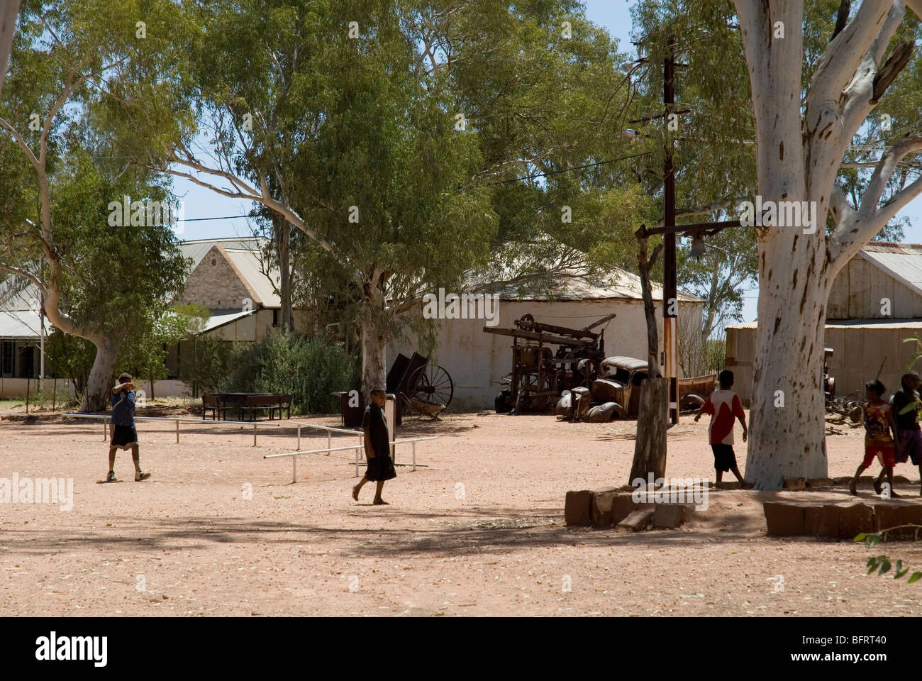 Outback aboriginal mission, Hermannsburg, Central Australia Stock Photo ...