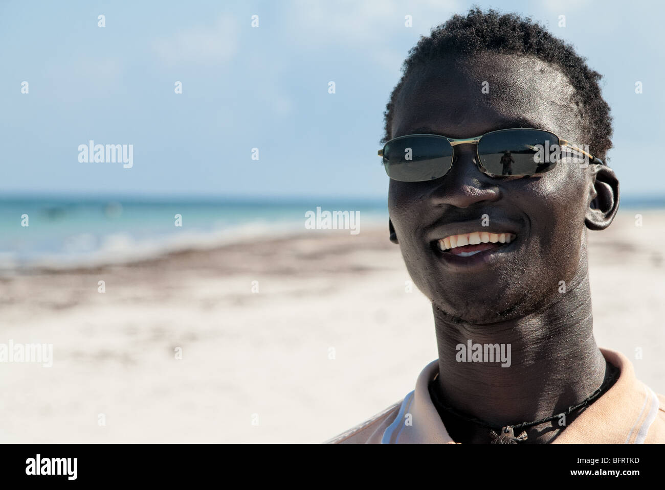 Kenya Mombasa Africa male person man look black african camera long ...
