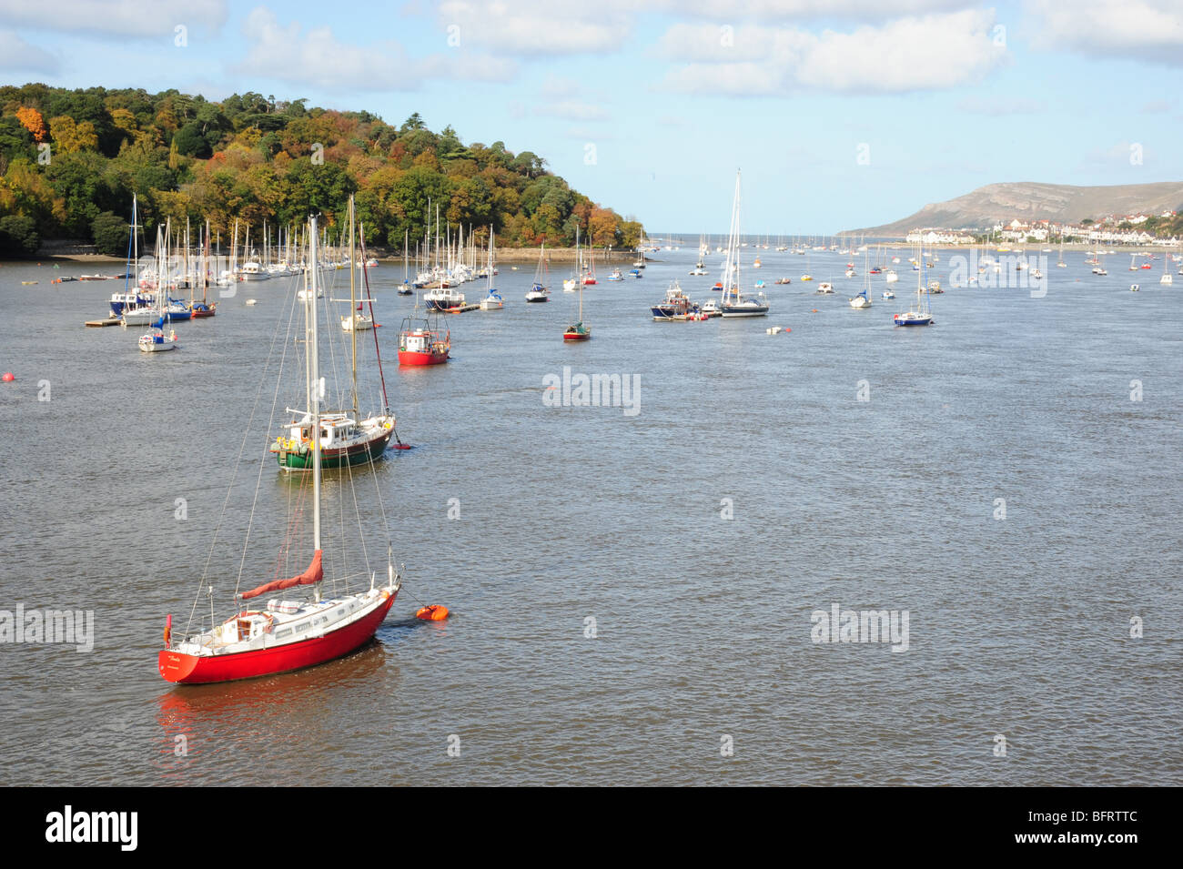 View of the Conwy Estuary Stock Photo - Alamy