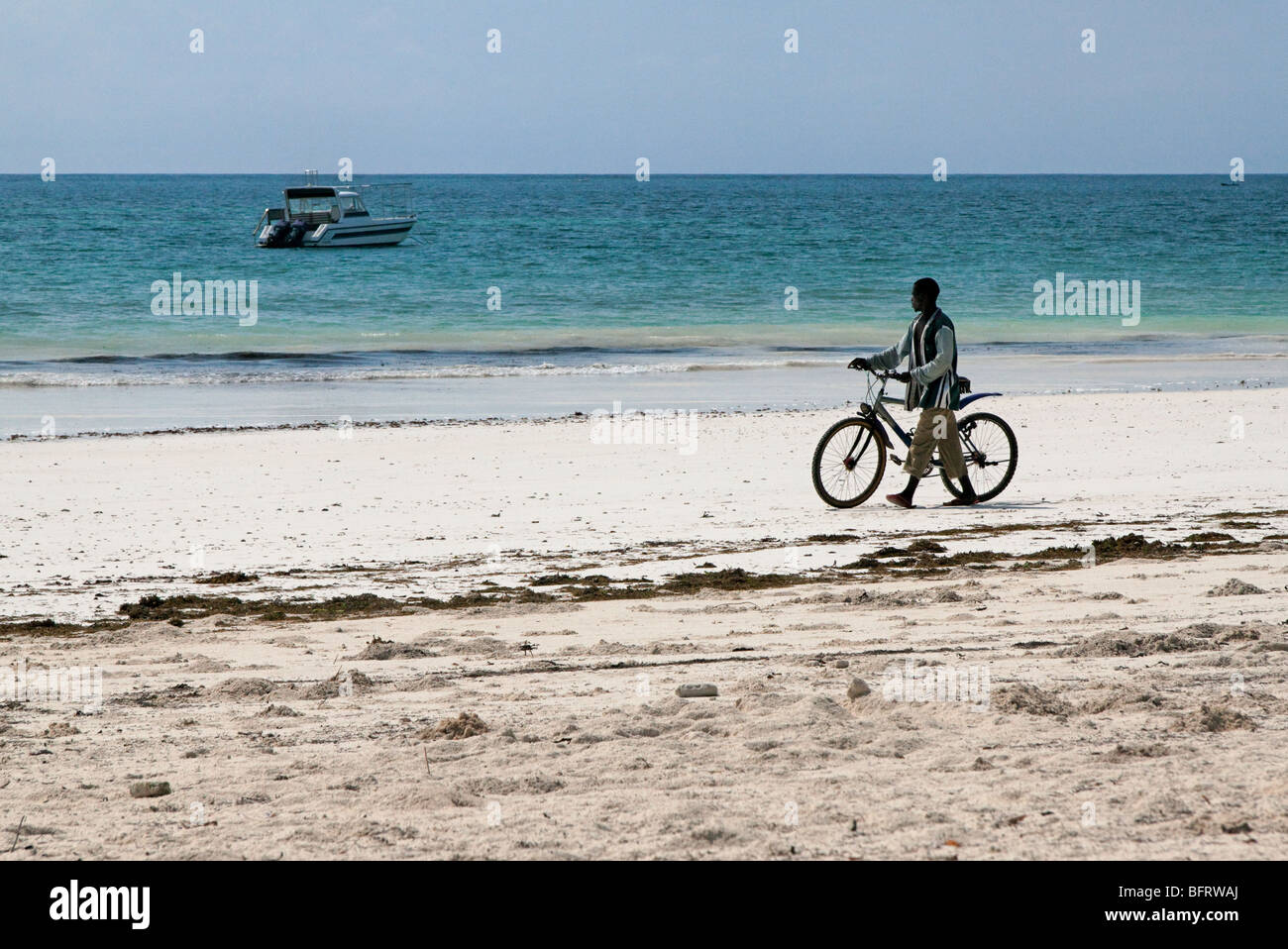 Kenya Mombasa Africa ocean nature sand seashore waves sky coastline sea ...
