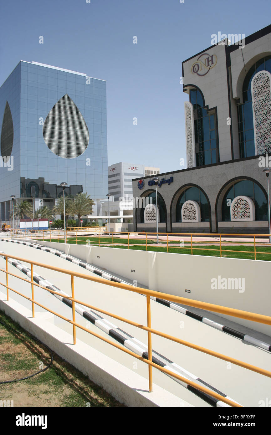 Modern Buildings Doha Corniche Qatar Middle East Stock Photo - Alamy