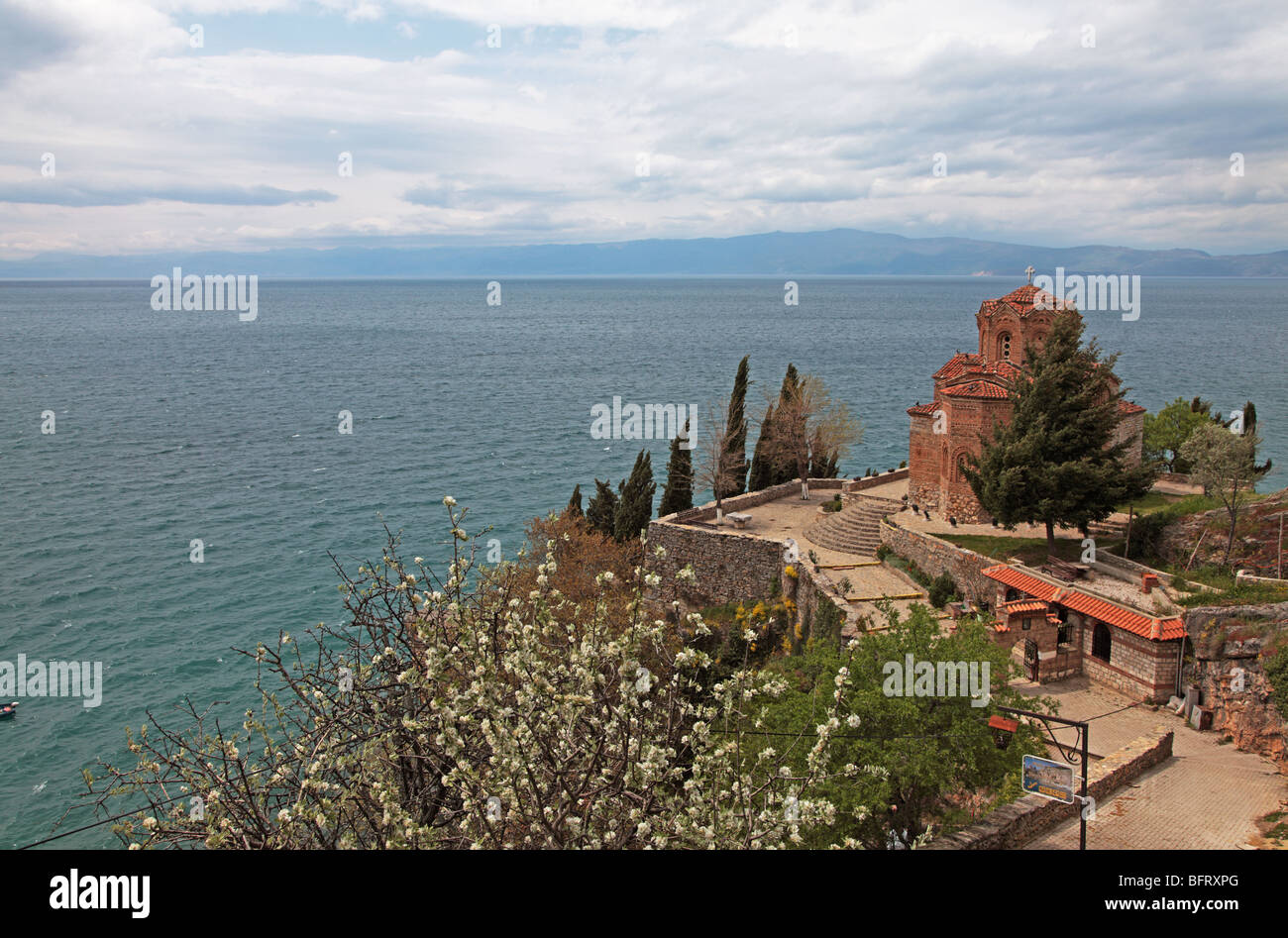 Kaneo Church at Lake Ohrid, Macedonia Stock Photo - Alamy