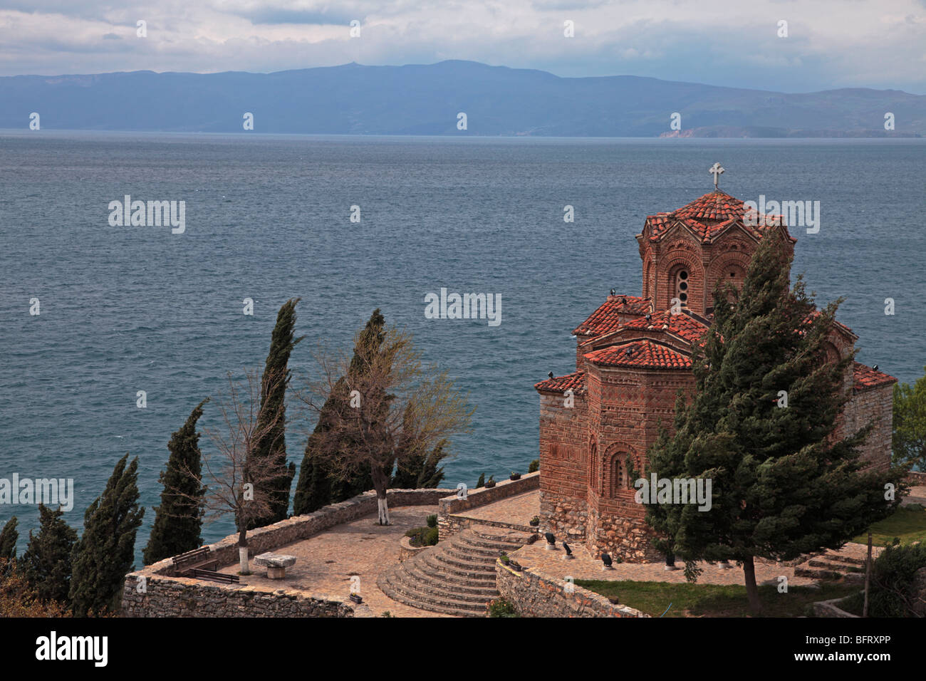 Kaneo Church at Lake Ohrid, Macedonia Stock Photo - Alamy
