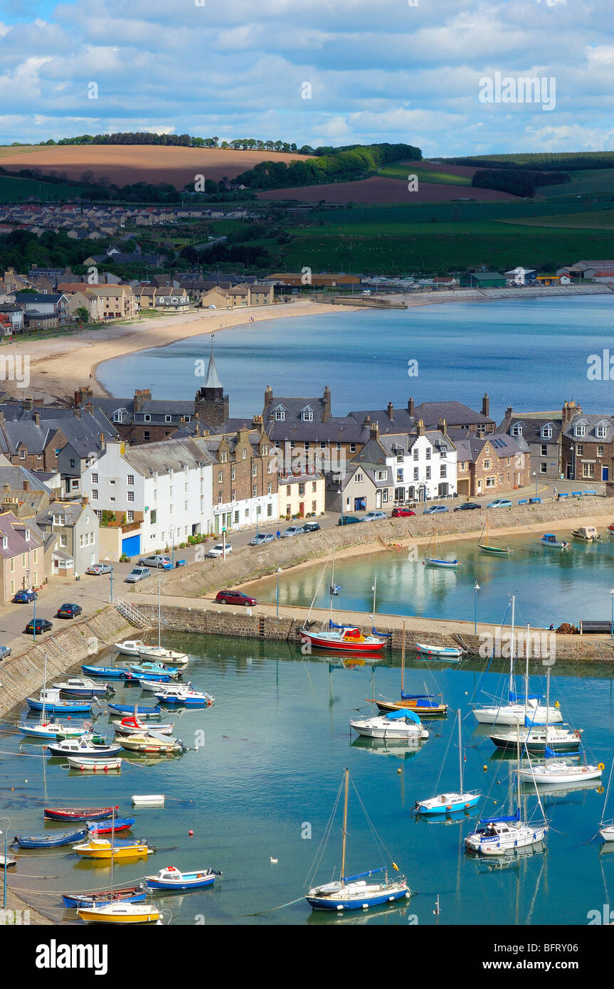 Fishing port harbour, Stonehaven, Aberdeenshire, Scotland, U.k Stock ...