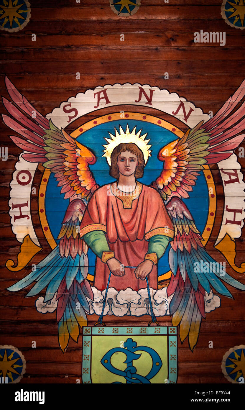Angel painting medieval hi-res stock photography and images - Alamy