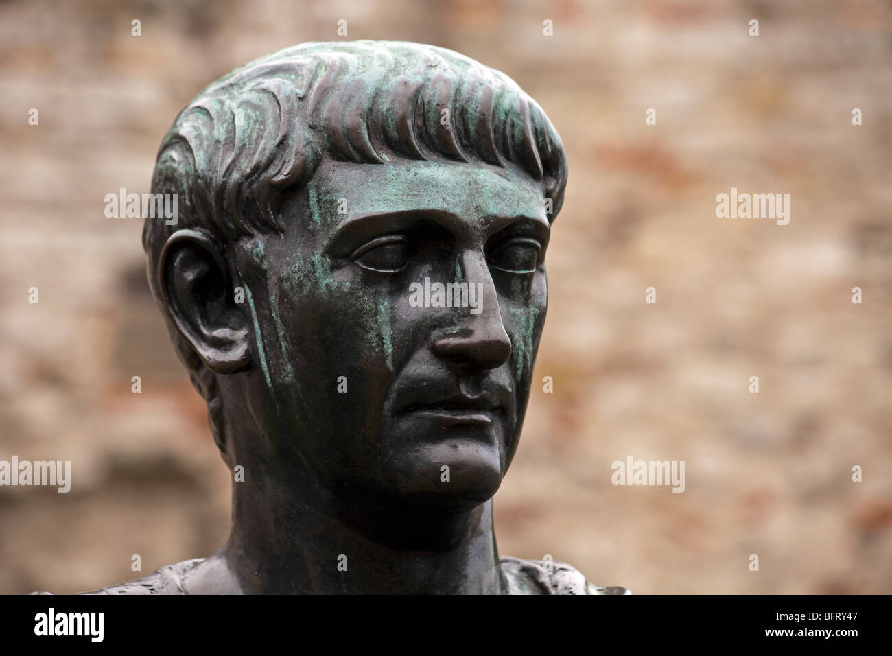 Bronze statue roman emperor trajan hi-res stock photography and images ...