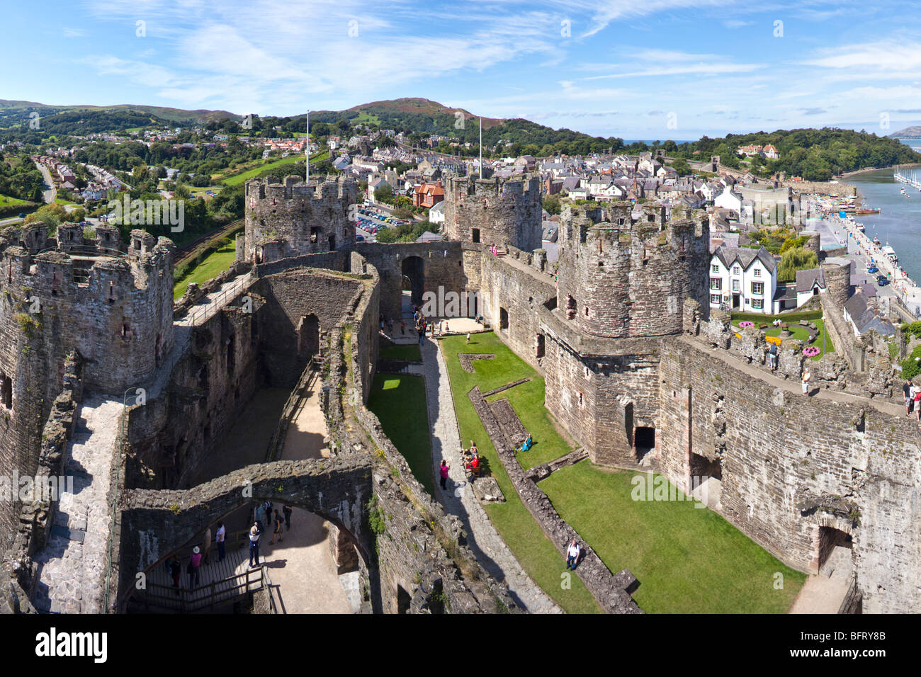 Conwy Castle Aerial Stock Photos & Conwy Castle Aerial Stock Images - Alamy