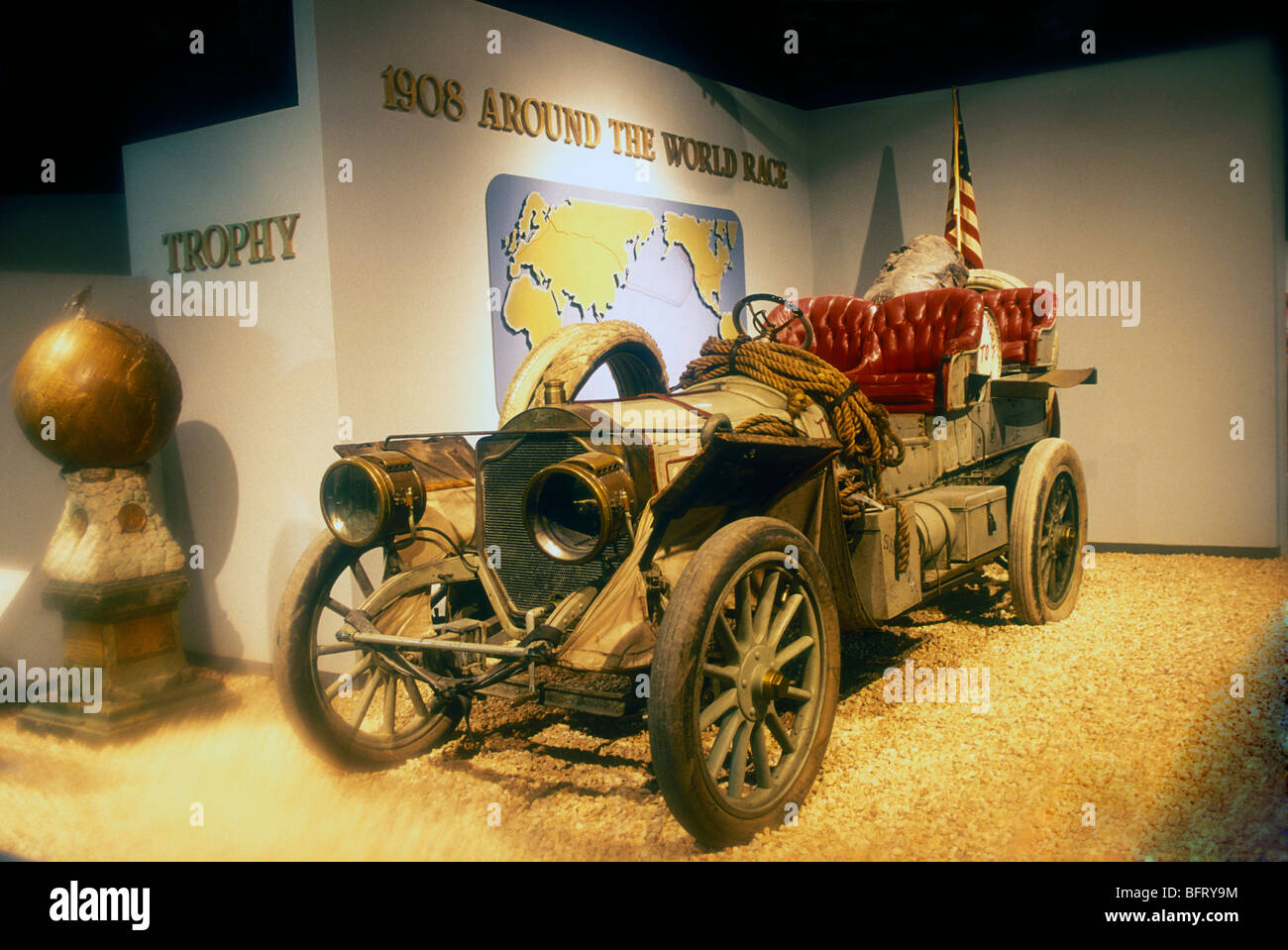 1907 Thomas Flyer winner of 1908 Around the World Automobile Race Stock ...