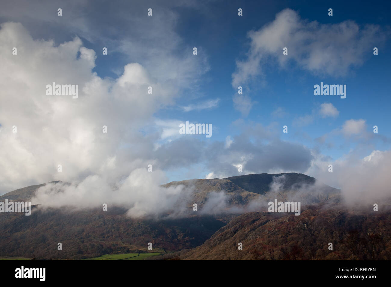 Old man of coniston, blue sky hi-res stock photography and images - Alamy