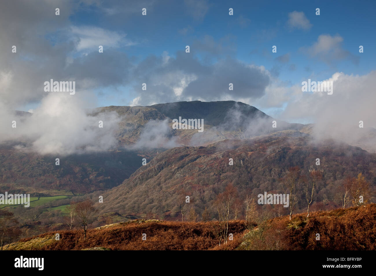 Wetherlam and the Furness Fells as seen from Tom Heights Lake District ...