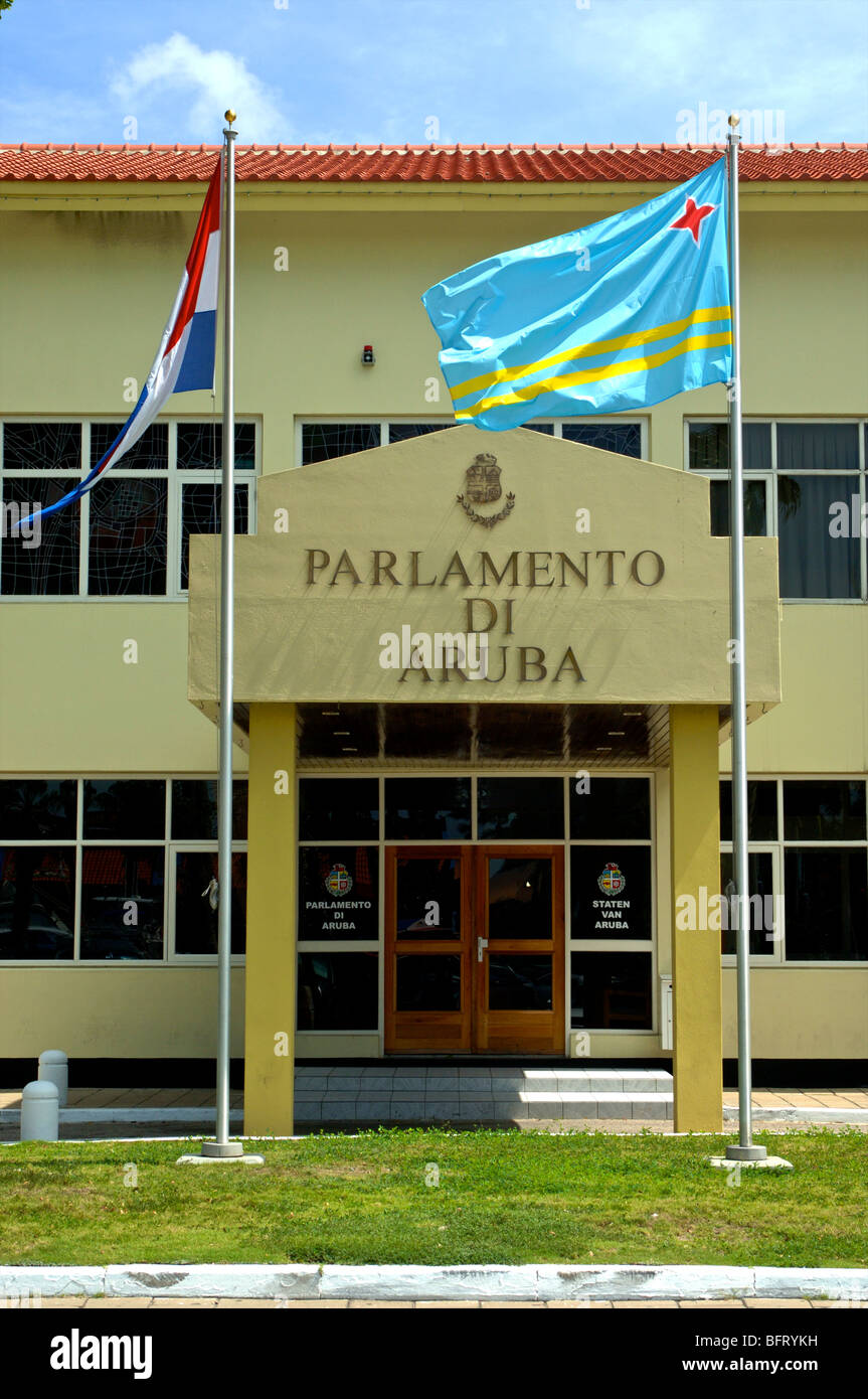 Aruba, parliament building Stock Photo - Alamy