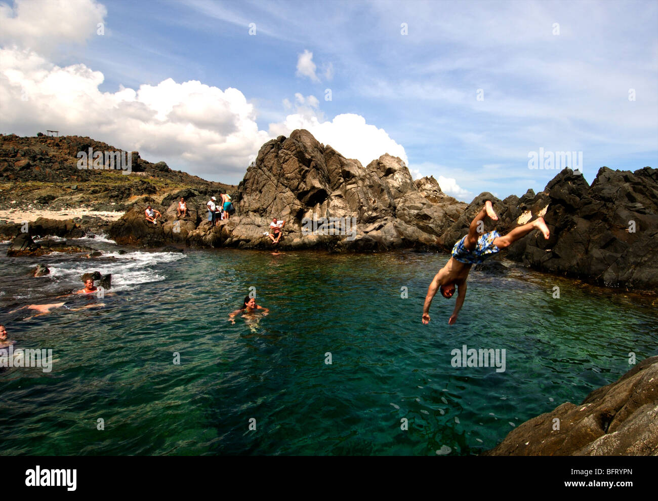 Conchi natural pool aruba hi-res stock photography and images - Alamy