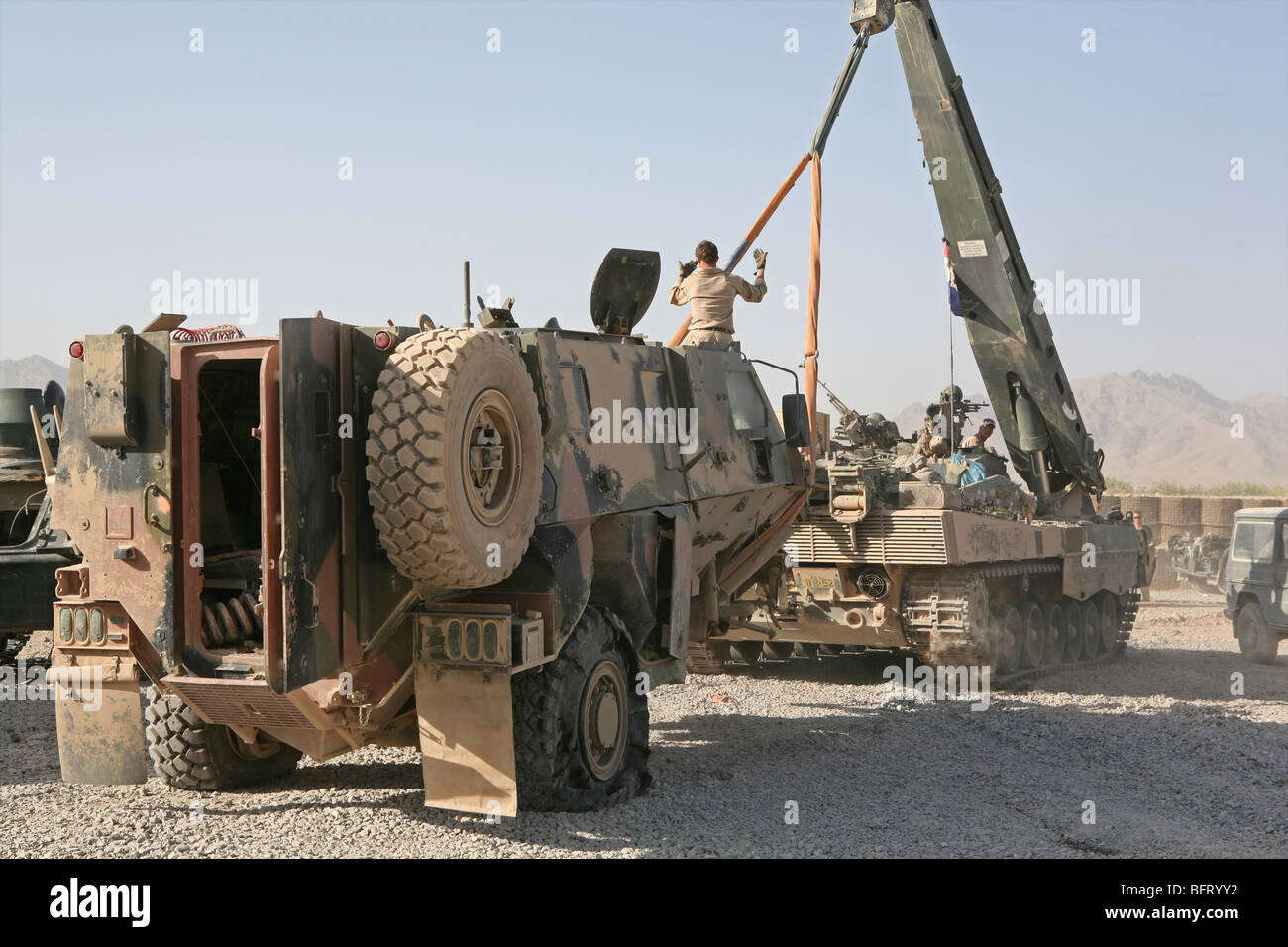 Roadside bombs are the greatest danger to ISAF soldiers on patrol Stock ...