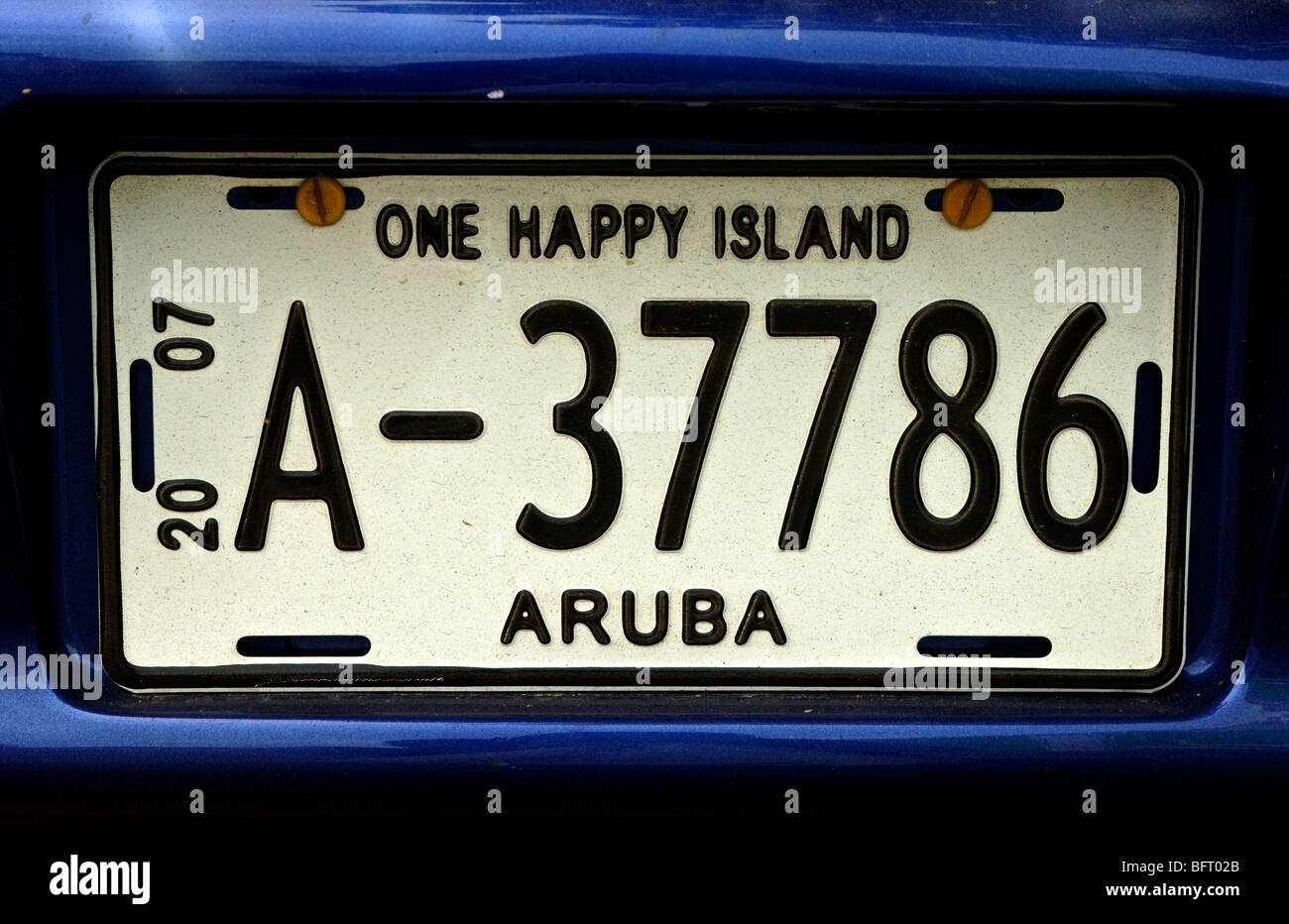 Aruba license plate hi-res stock photography and images - Alamy