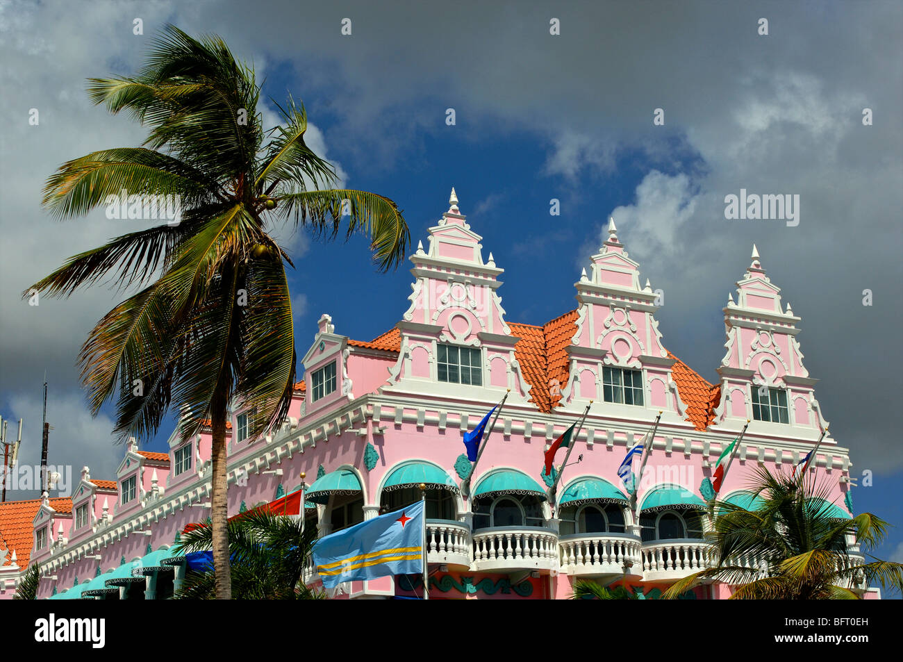 Aruba, Oranjestad, royal plaza shopping mall Stock Photo - Alamy