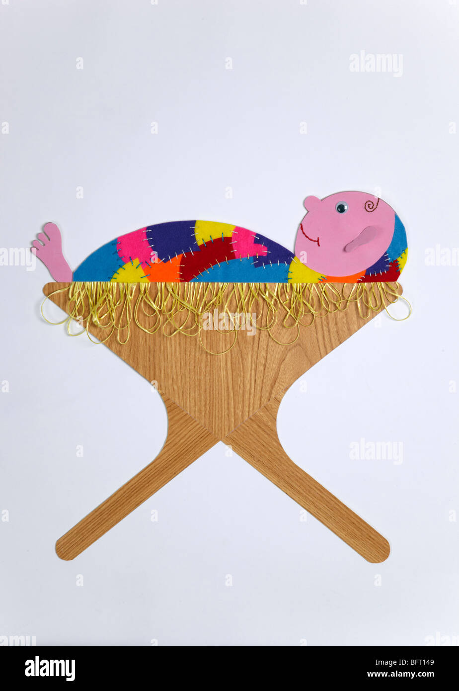 Christmas crib - illustration Stock Photo - Alamy