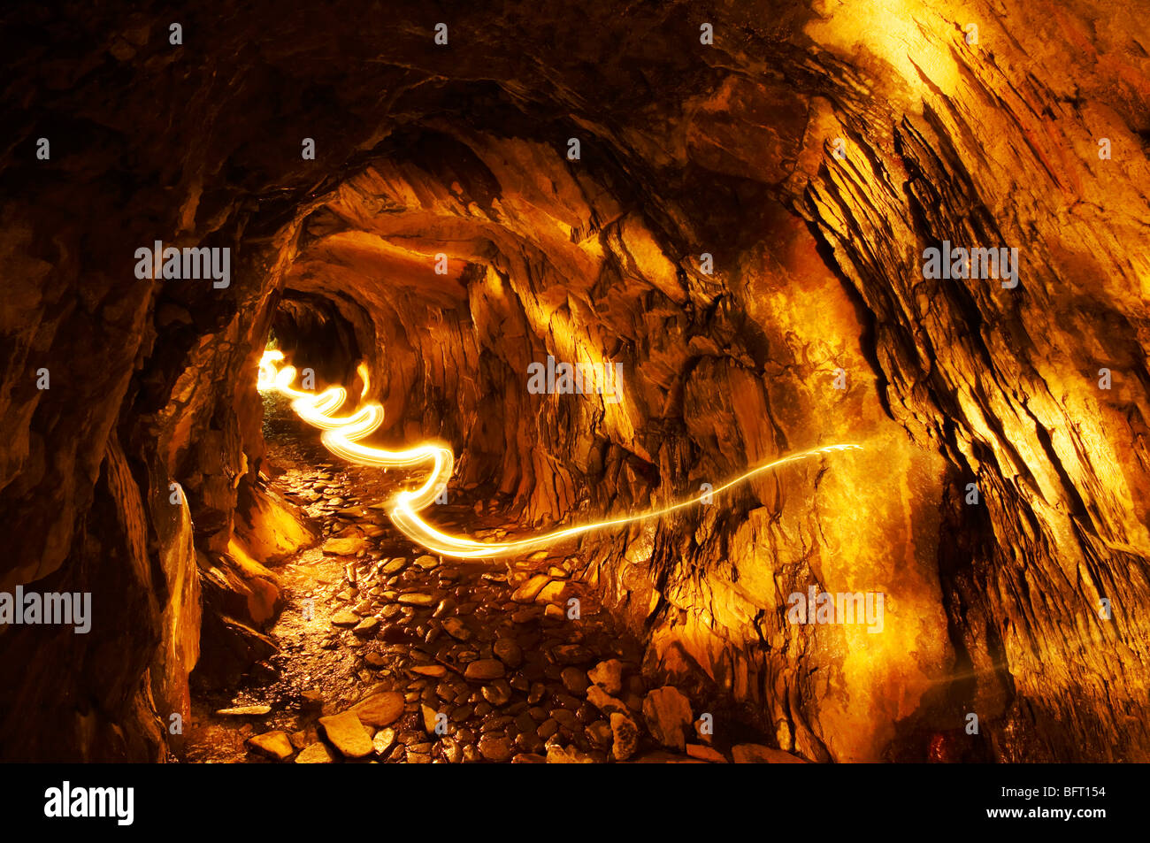 Cave dolgoch falls snowdonia wales hi-res stock photography and images ...