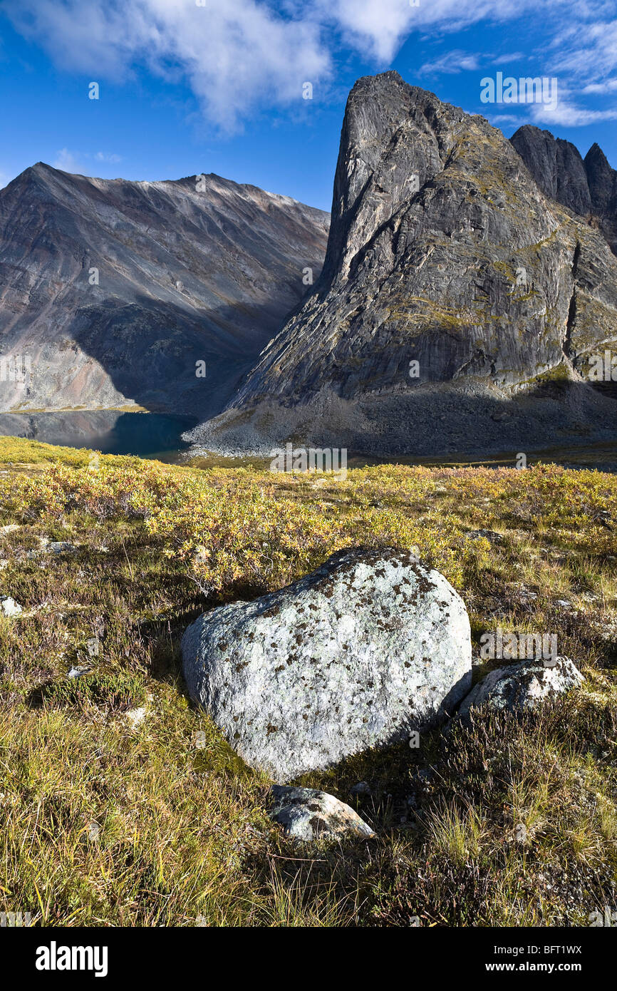 Boulder and Divide Lake, Tombstone Territorial Park, Yukon, Canada ...
