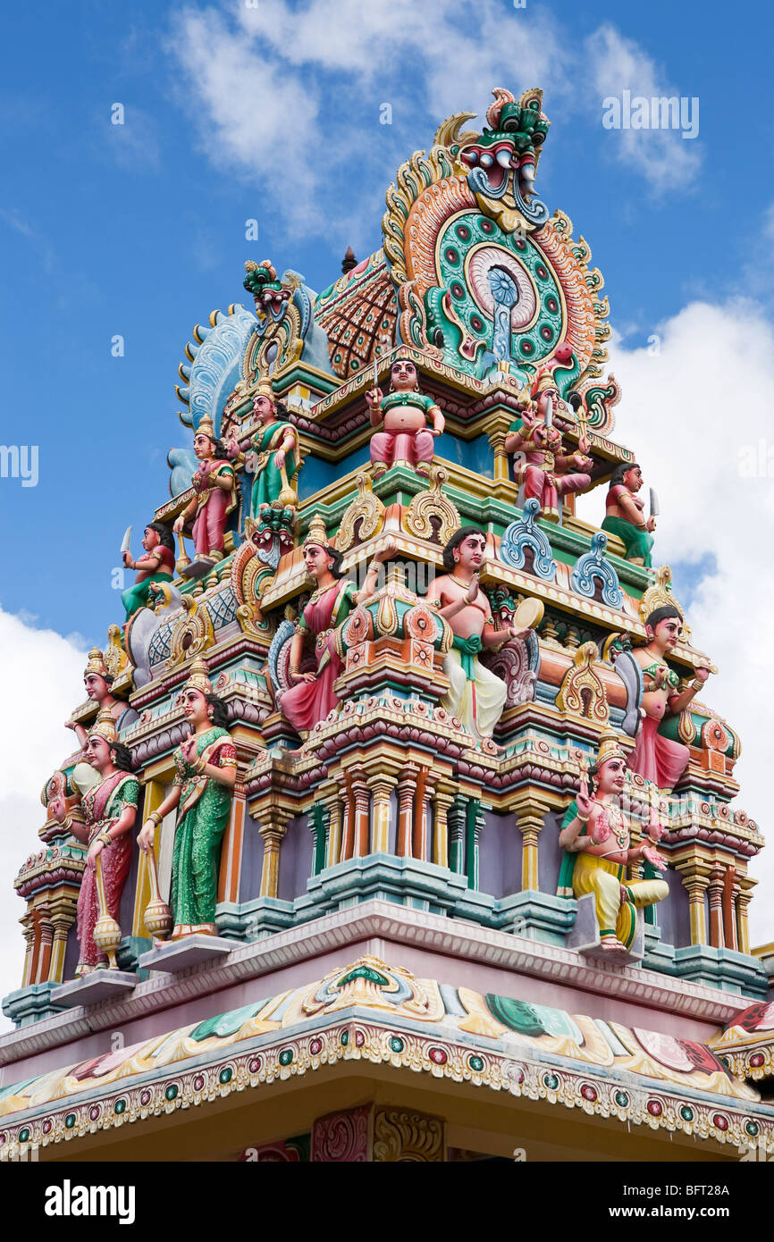 Close-Up of Hindu Temple, Mauritius Stock Photo - Alamy
