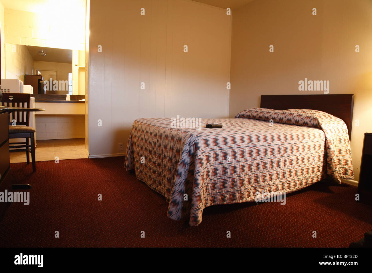 Interior of Motel Room, Alpine, Texas, USA Stock Photo - Alamy