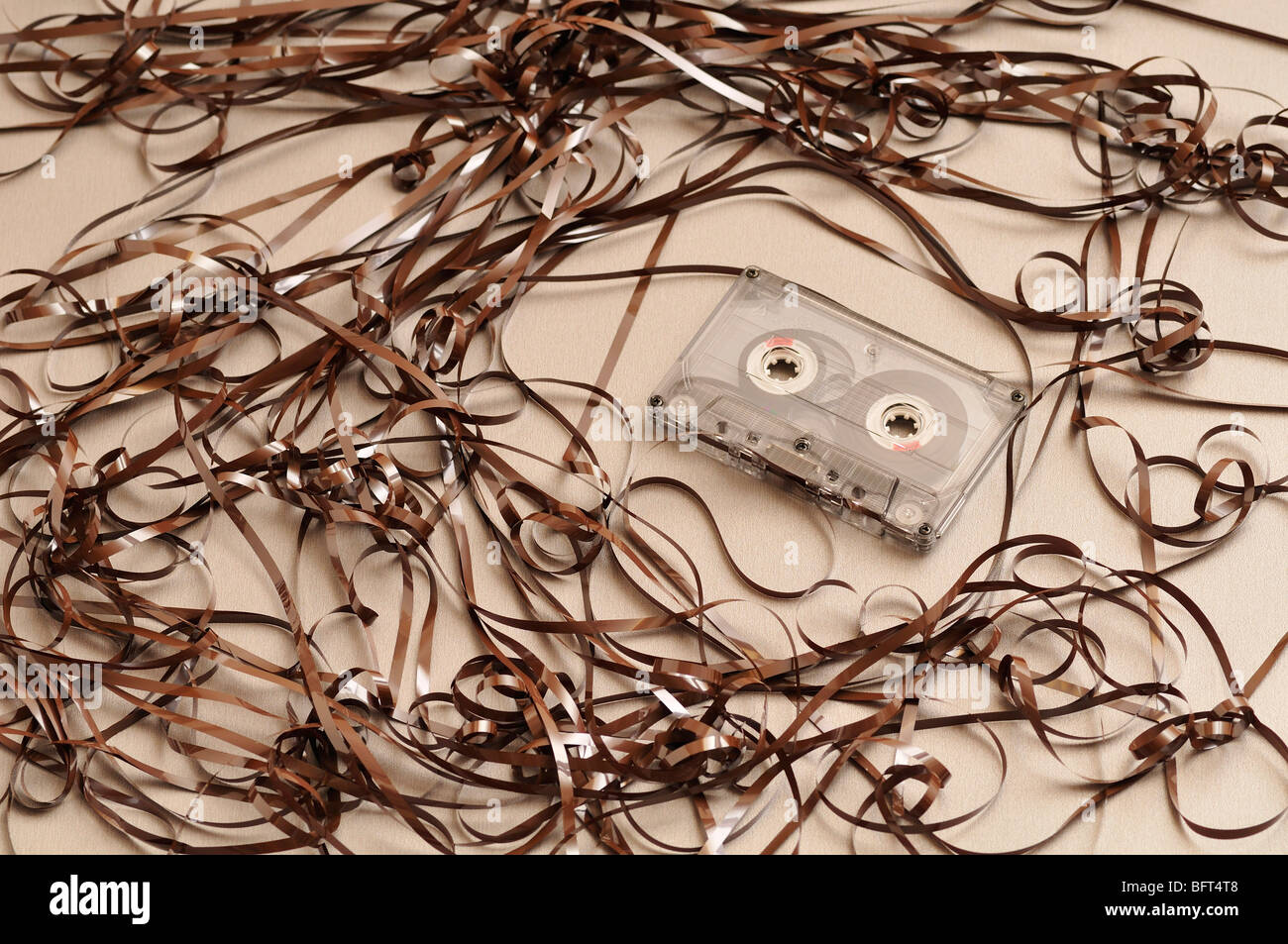 Unspooled Cassette Tape Stock Photo - Alamy