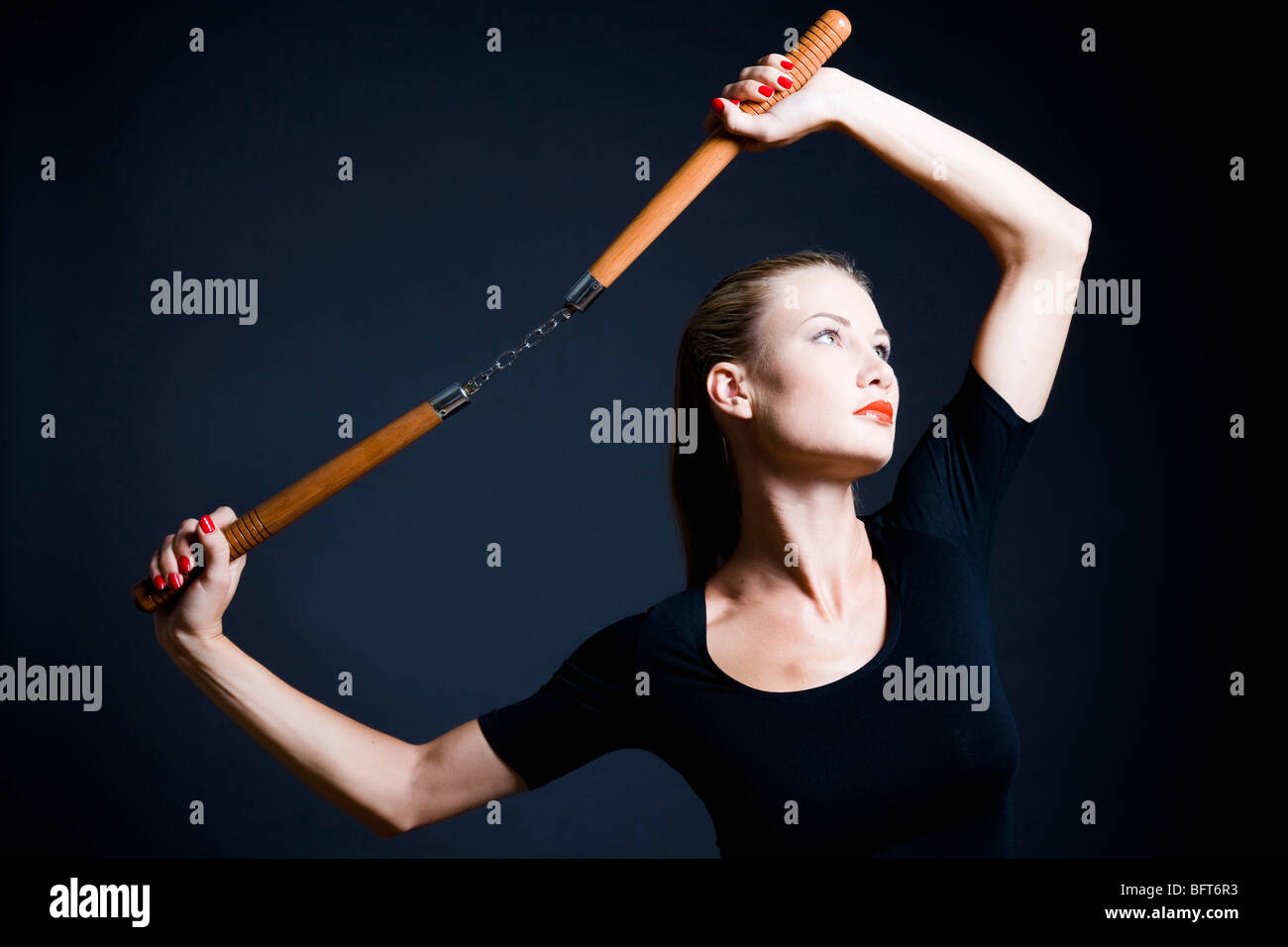 Teenager in martial arts pose hi-res stock photography and images - Alamy