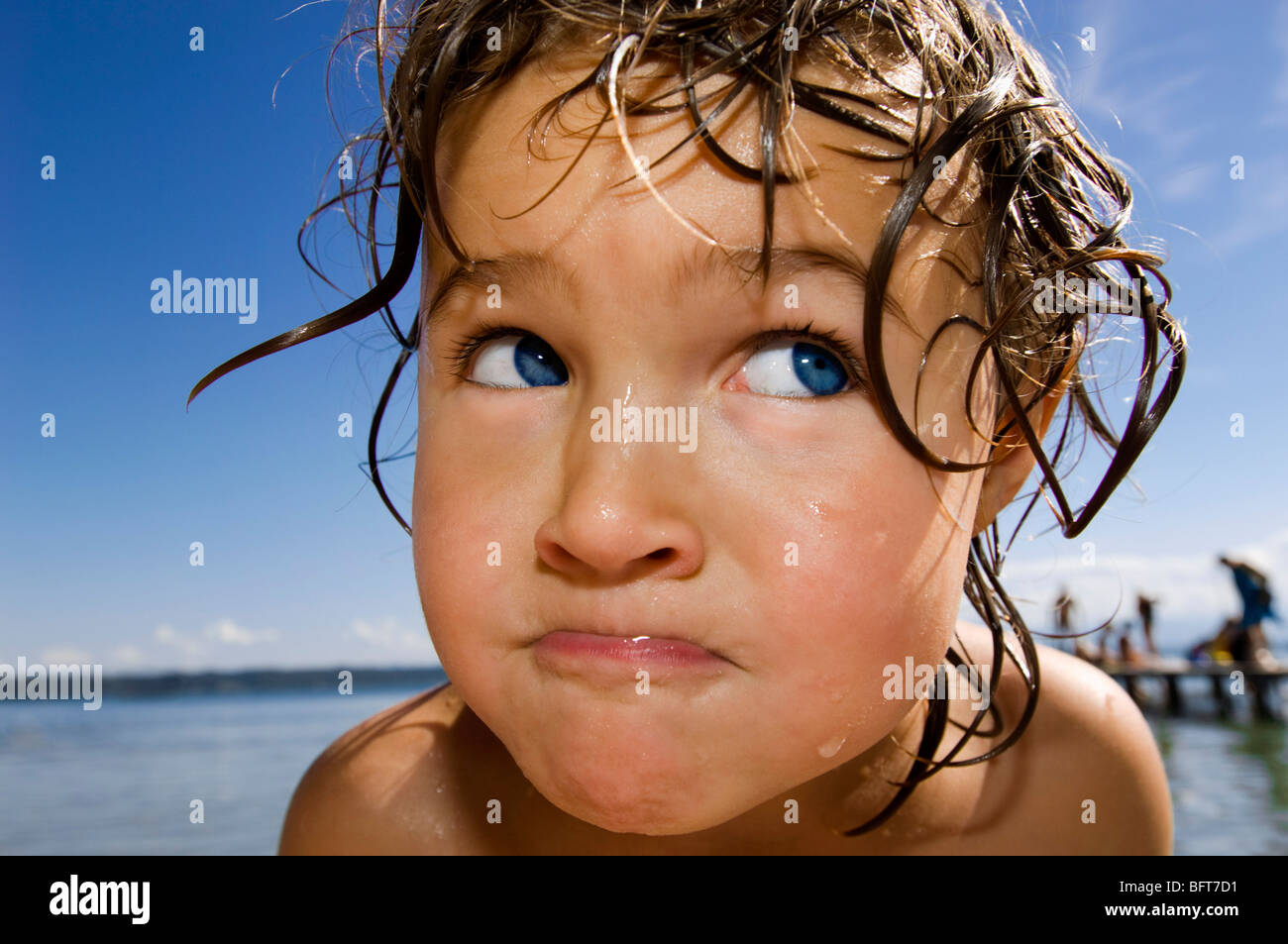 Focused faces closeup looking hi-res stock photography and images - Alamy