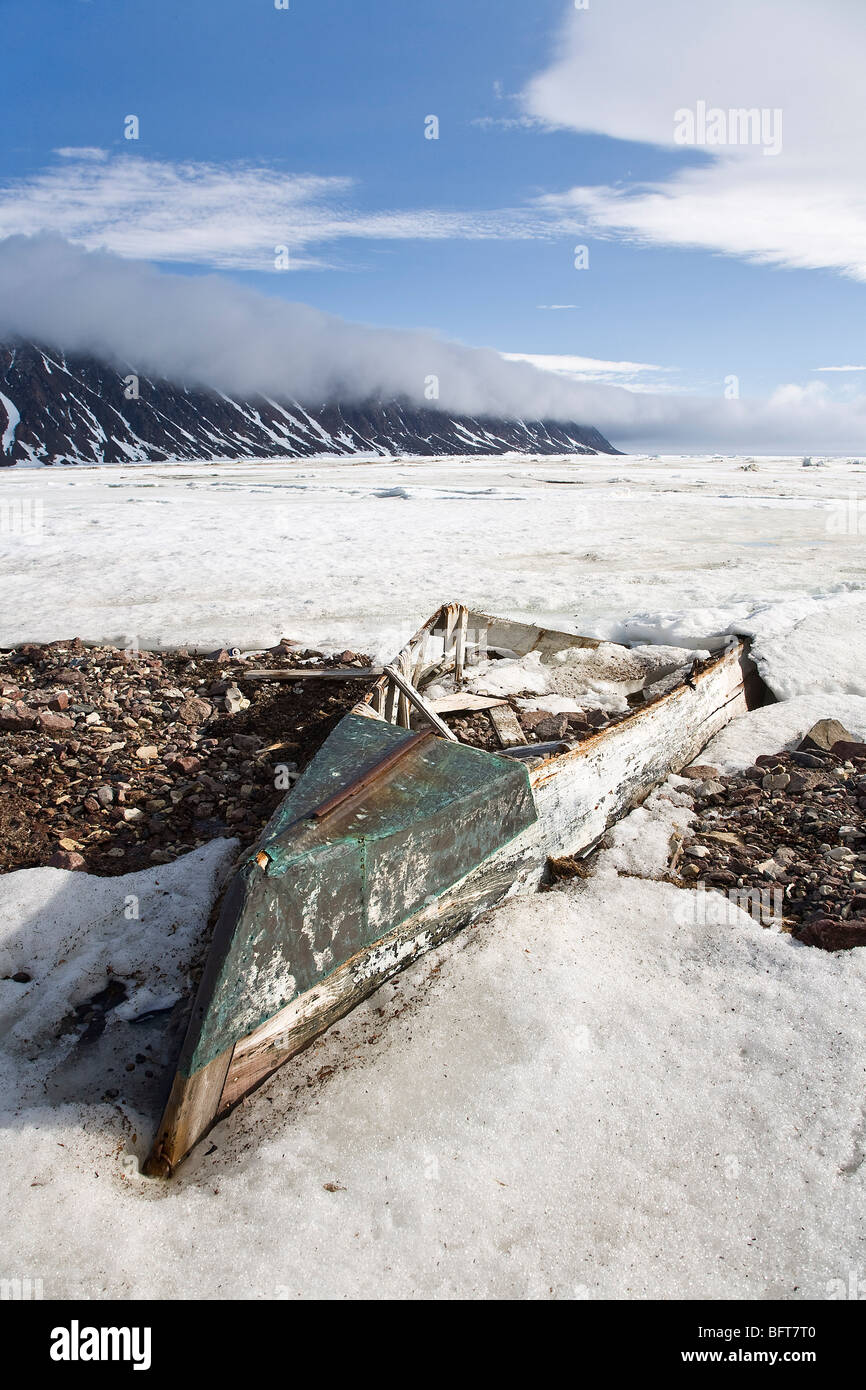 Abandoned Rowboat, Craig Harbour, Ellesmere Island, Nunavut, Canada ...