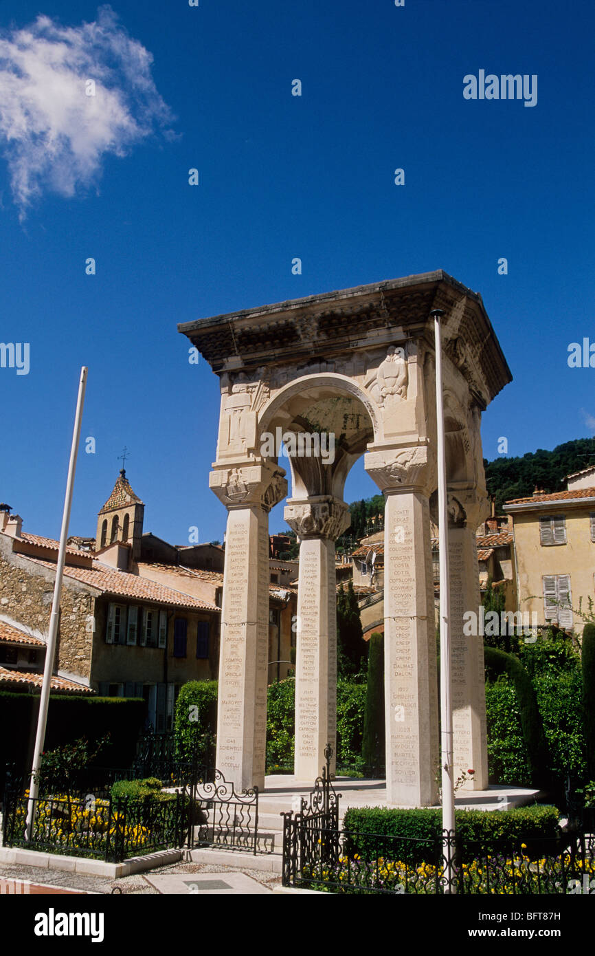 The death world wars monument of the city of Grasse Stock Photo - Alamy