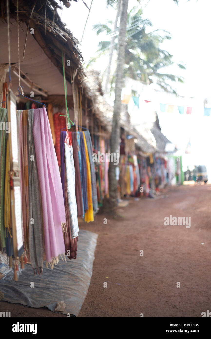 Shops at Varkala Beach, Varkala, Kerala, India Stock Photo - Alamy