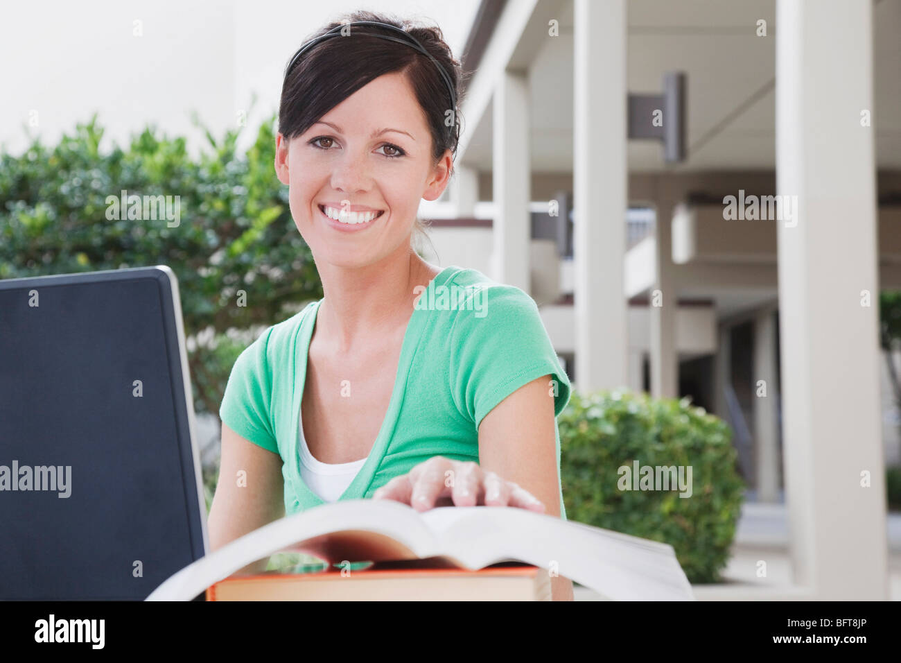 University Student Using Laptop Computer Stock Photo - Alamy