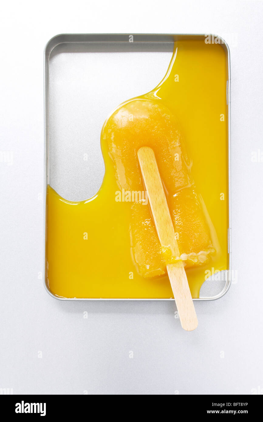 Melting popsicle white background hi-res stock photography and images ...