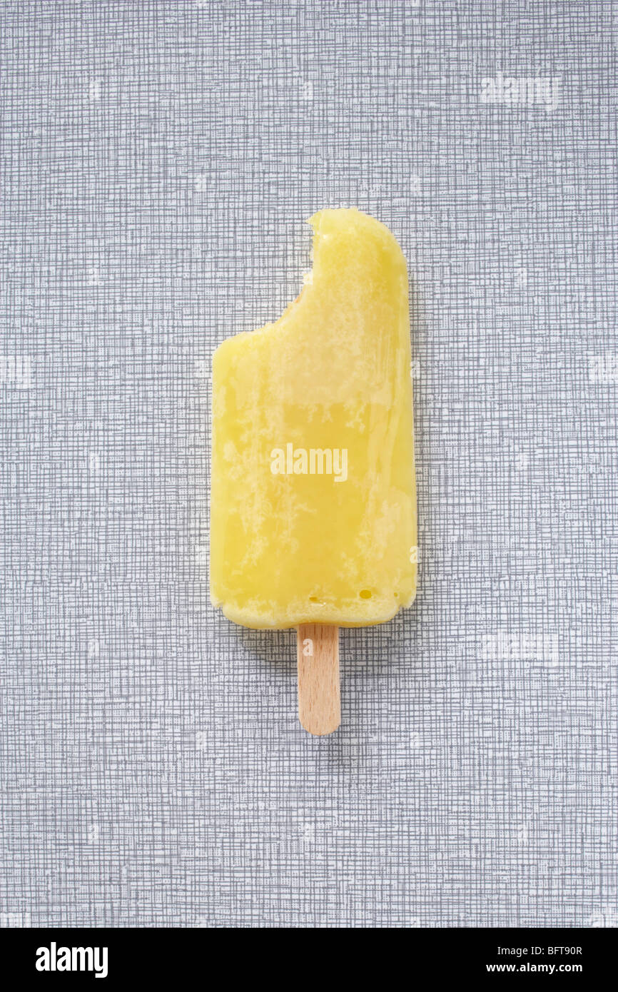 Popsicle with Bite in it Stock Photo - Alamy
