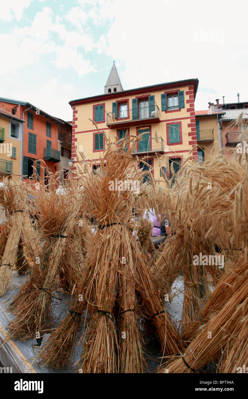 Celebration of the village of Saint MArtin. People are dressed with ...