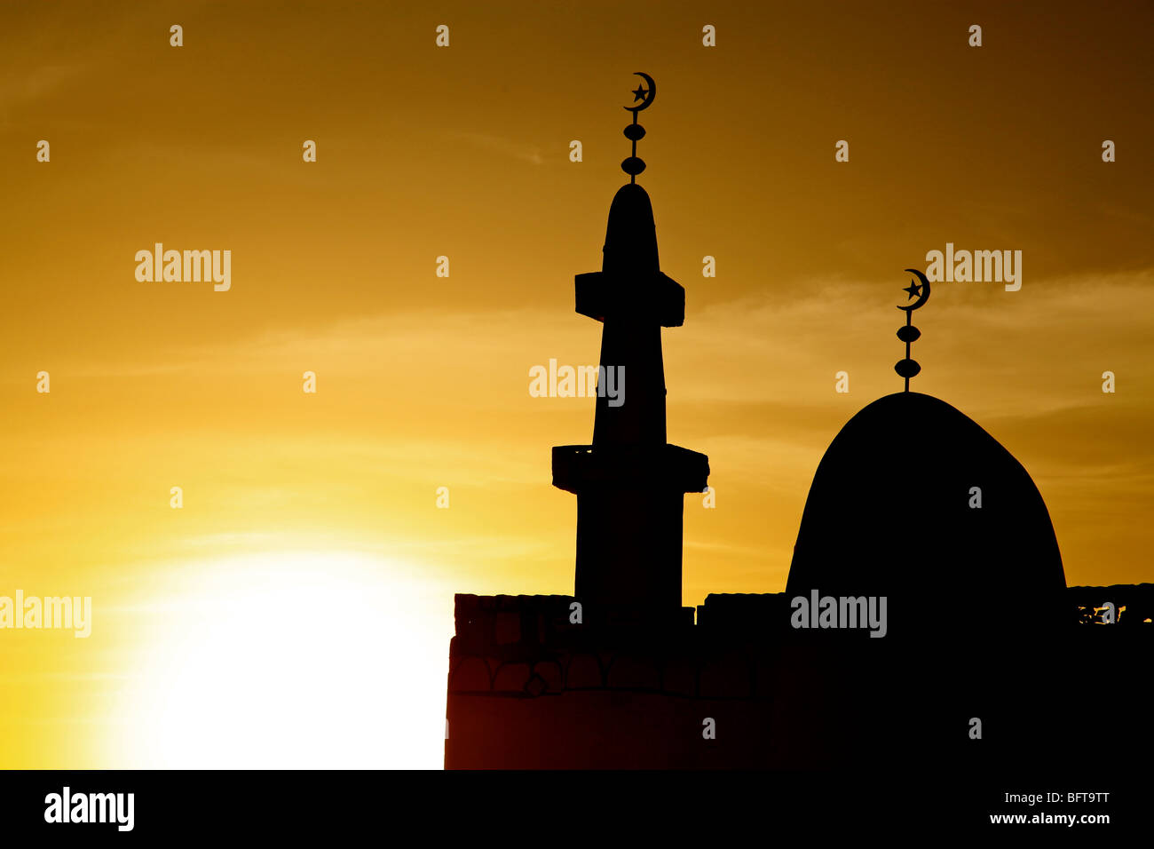 Mosque photographed at sunset Stock Photo - Alamy