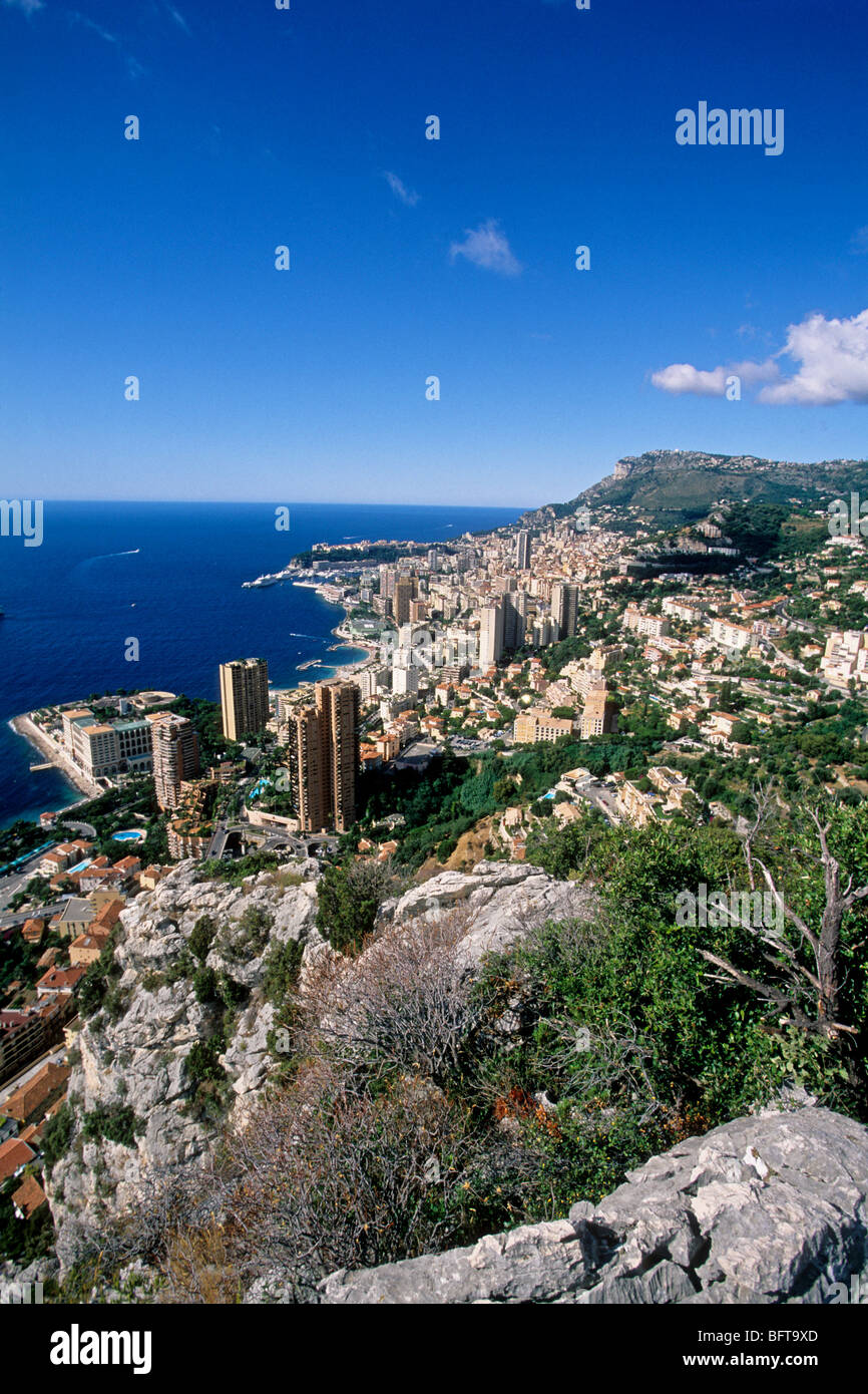Overhead view of the Principality of Monaco Stock Photo - Alamy