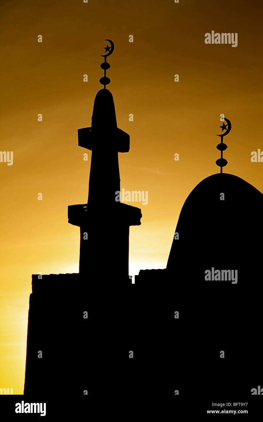 Mosque photographed at sunset Stock Photo - Alamy