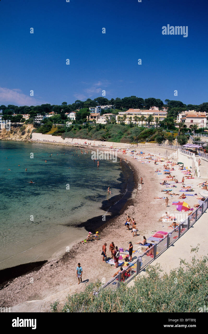 The beach of Portissol near Sanary Stock Photo - Alamy